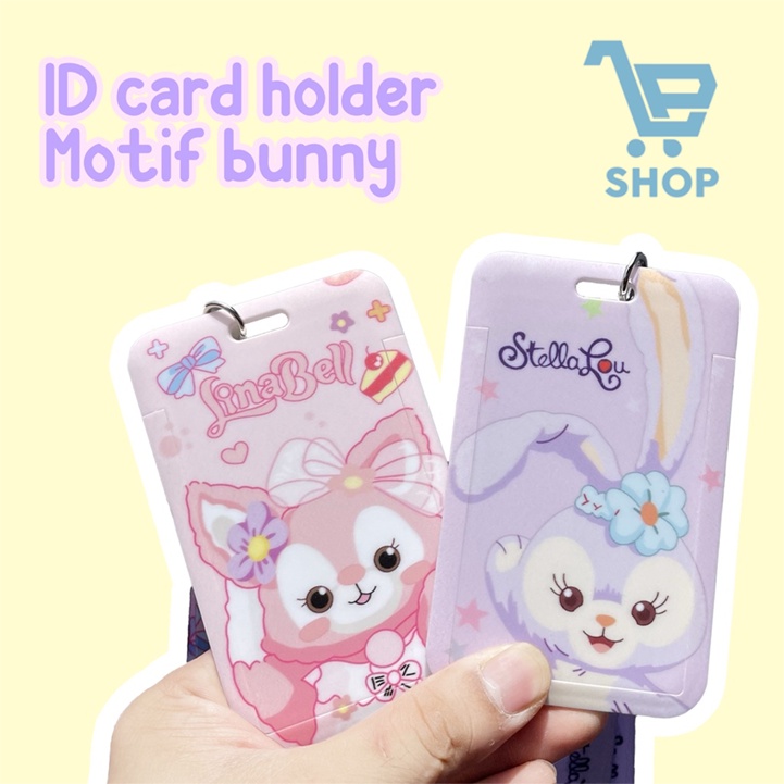 Jual ID CARD HOLDER MOTIF PRINCESS MOTFI KUCING KELINCI BUNNY TEMPAT ...