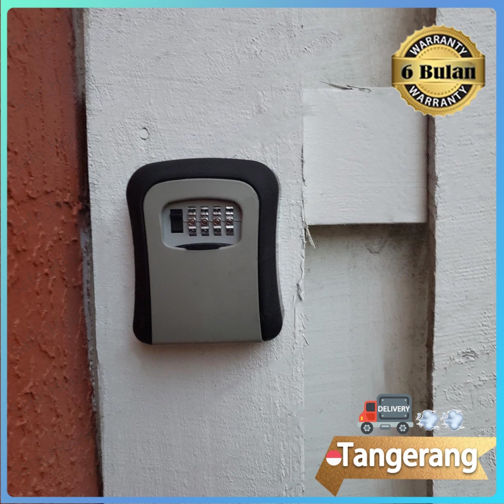 Jual Key Safe Password Box Kunci Safety Box Outdoor Digit Wall Mount ...