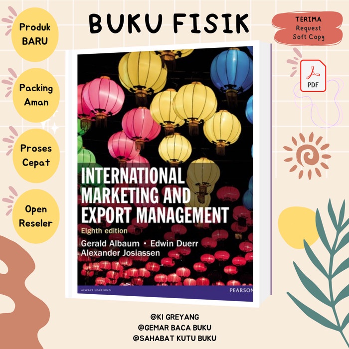 Jual BUKU INTERNATIONAL MARKETING AND EXPORT MANAGEMENT EIGHTH EDITION ...