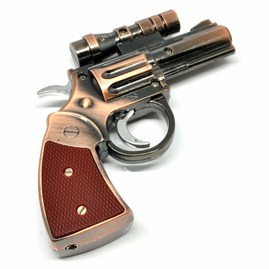 Jual Pemantik Api Model Pistol dengan Laser Rose Gold murah | Shopee ...