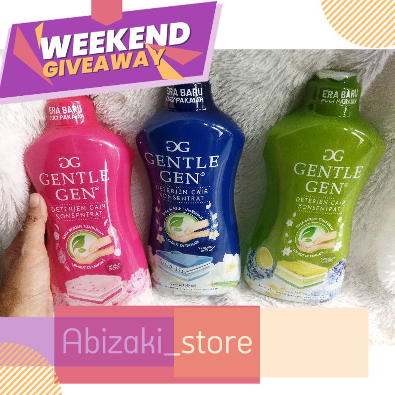 Jual Abz_ _ Detergen cair gentle gen 750 ml | Shopee Indonesia