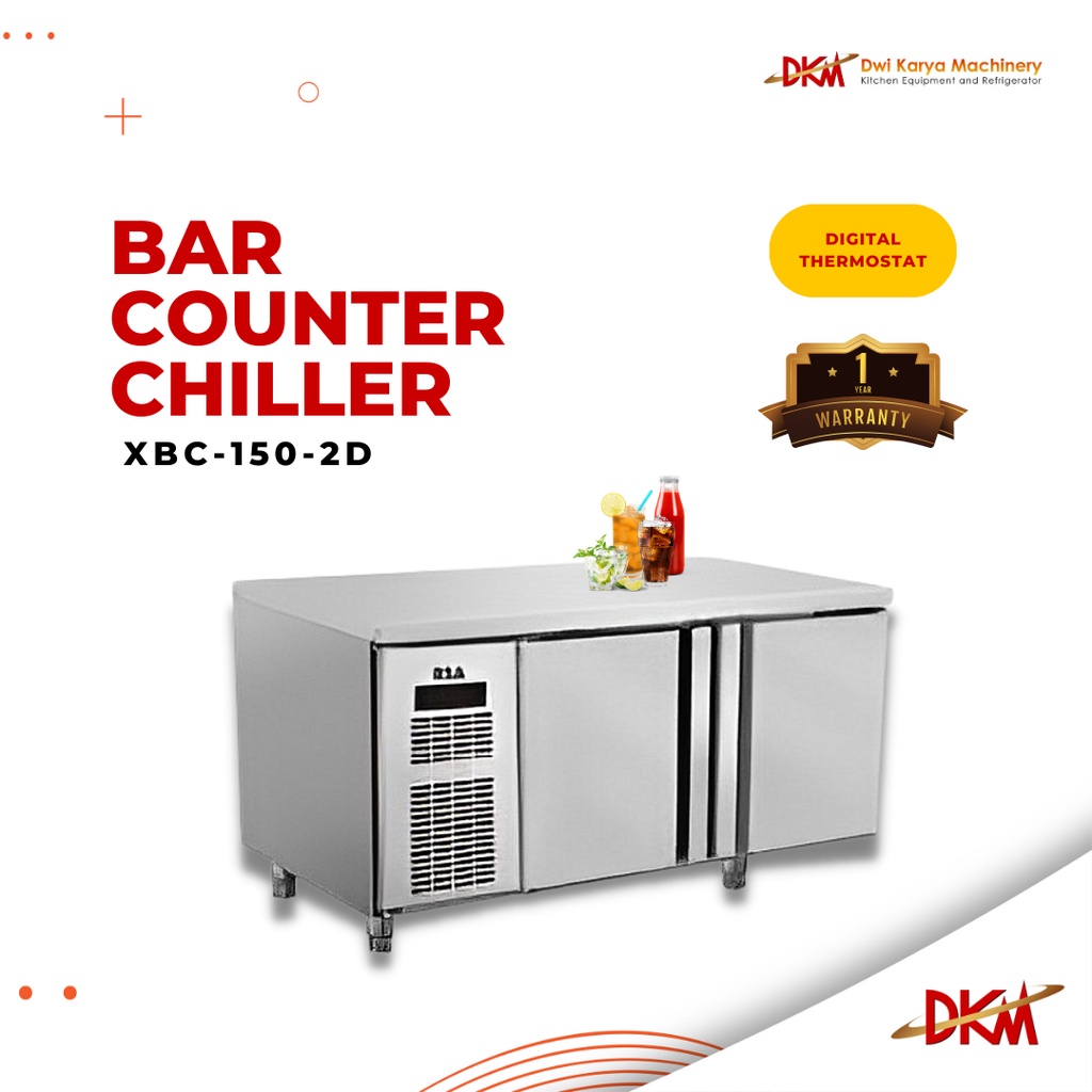 Jual RSA Bar Counter / Undercounter Chiller 2 Doors XBC-150-2D /XBC 150 ...