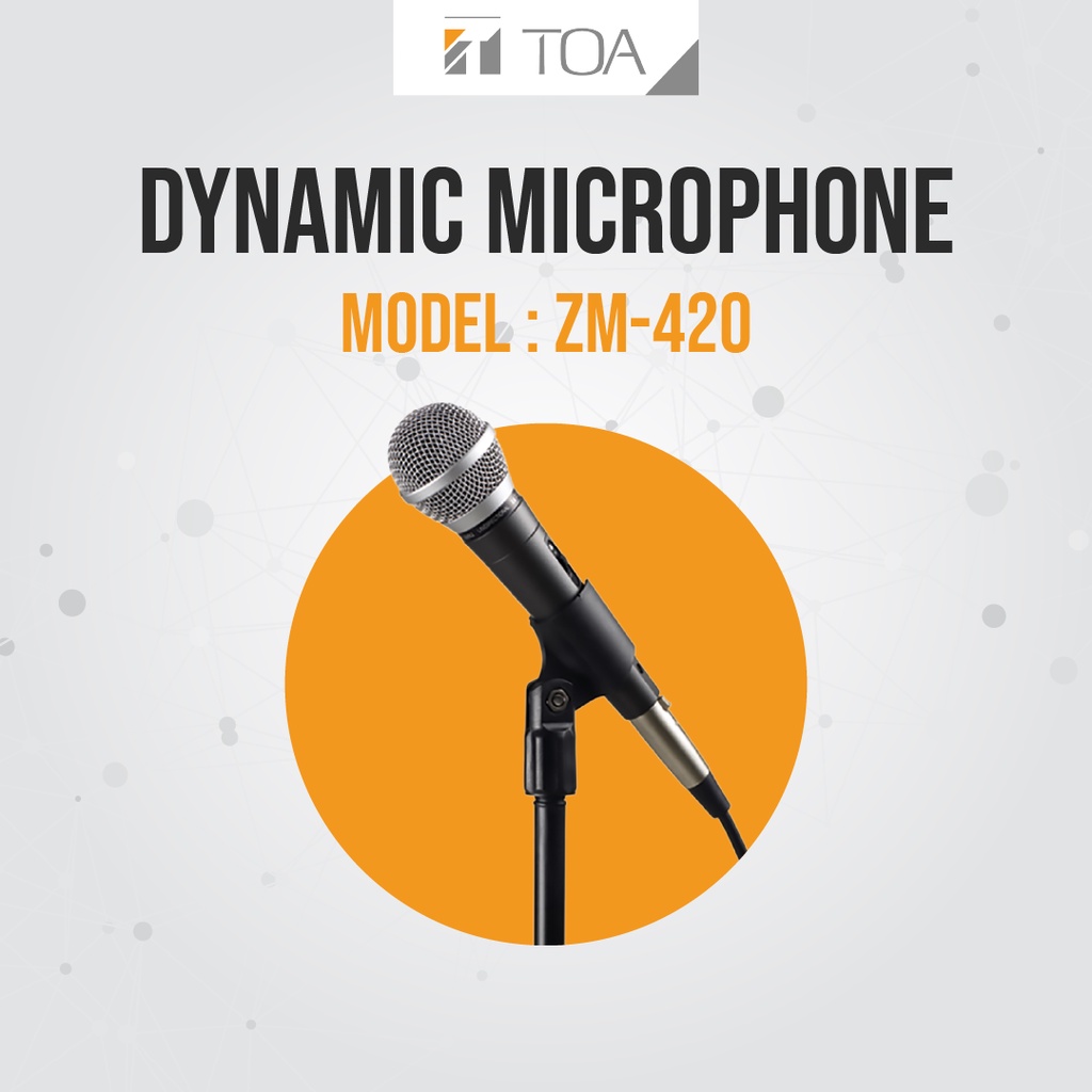 Jual DYNAMIC MICROPHONE TOA MODEL ZM-420 | GARANSI RESMI | Shopee Indonesia