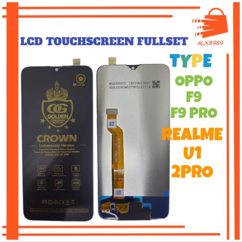 Jual LCD TOUCHSCREEN OPPO F9 / F9 PRO / REALME U1 / 2 PRO Fullset Crown ...