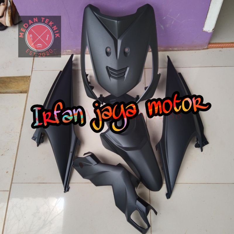 Jual MEDANTEKNIK88 Cover body full halus Honda beat karbu hitam doff ...