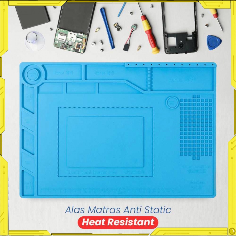 Jual Alas Matras Anti Static Soldering Mat Heat Resistant Magnetic -TL335 | Shopee Indonesia