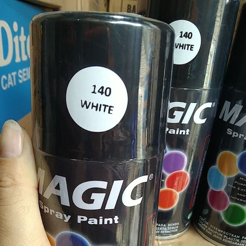 Jual cat semprot pilok pilox magic spray paint magic white 140 300cc ...