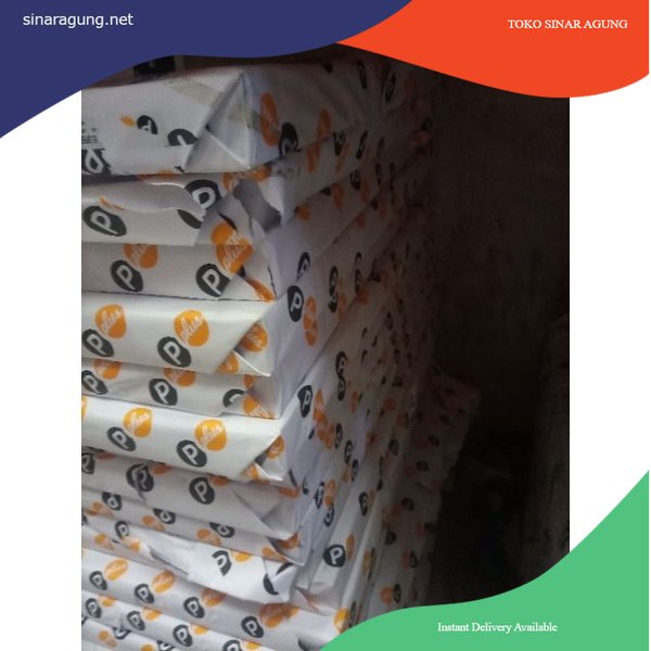 Jual KERTAS HVS PAPERPLUS 80g 61X86 isi 500lembar/free ongkos potong ...