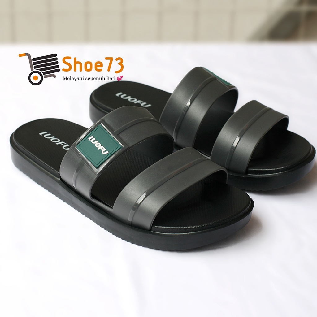 Jual LUOFU E 6208 - SH6W SIZE 40-44 ORIGINAL l Sandal Selop ban 2 jelly ...