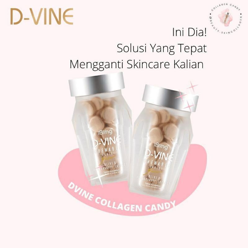 Jual DVINE COLLAGEN ASLI PROMO ECER 30 TABLET SUPLEMEN PEMUTIH WAJAH ...