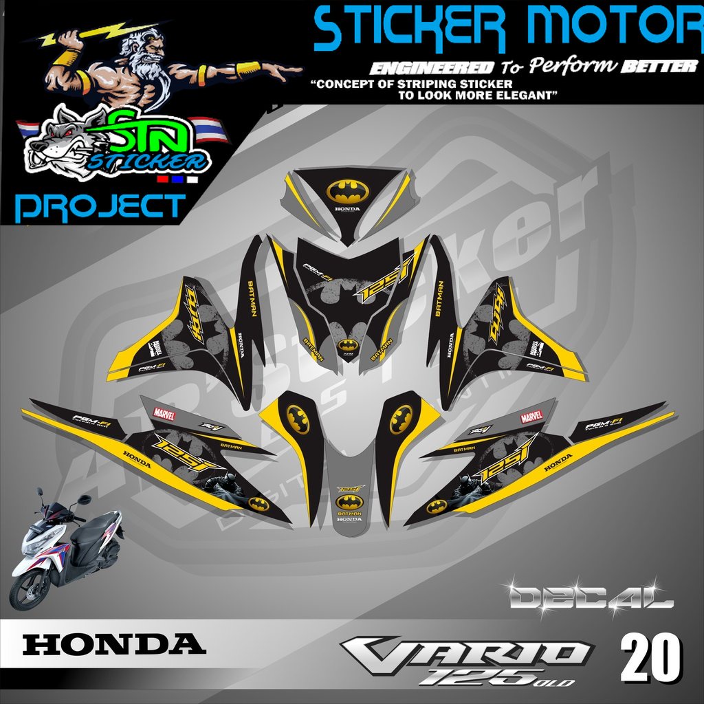 Jual Vario Sticker Decal Full Body Vario 125 Old - Stiker Striping ...