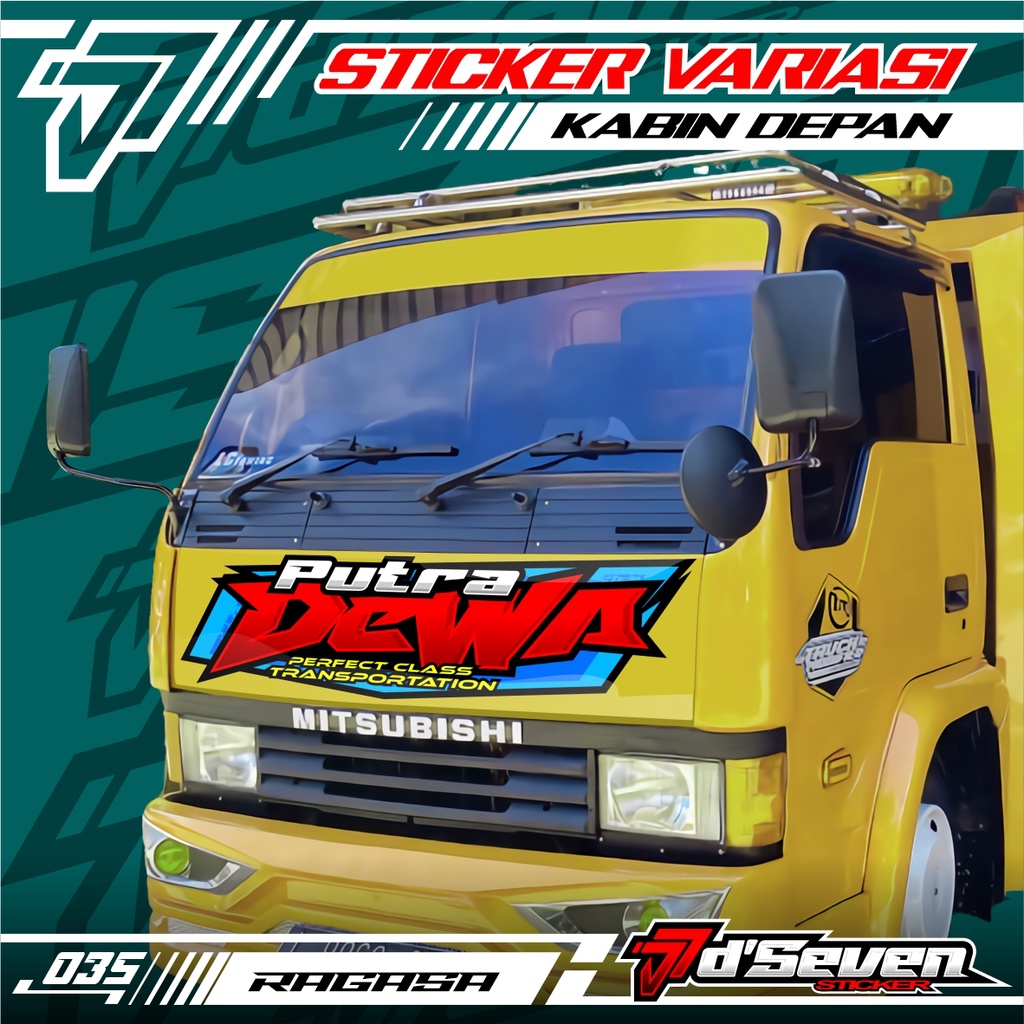 Jual Stiker Variasi PUTRA DEWA Kabin Depan All Truck Bisa Untuk Semua ...