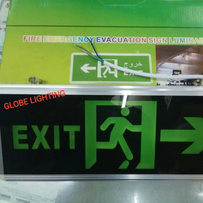 Jual Lampu Exit Led Emergency Exit Lamp Shopee Indonesia