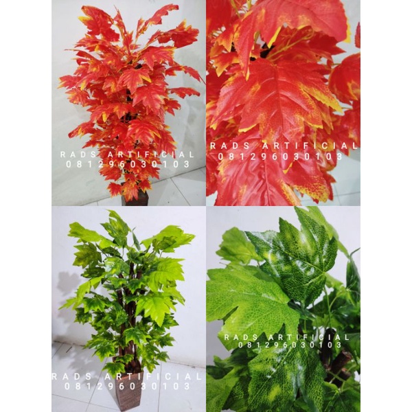 Jual Pohon hias maple daun premium / pohon maple artificial / maple ...