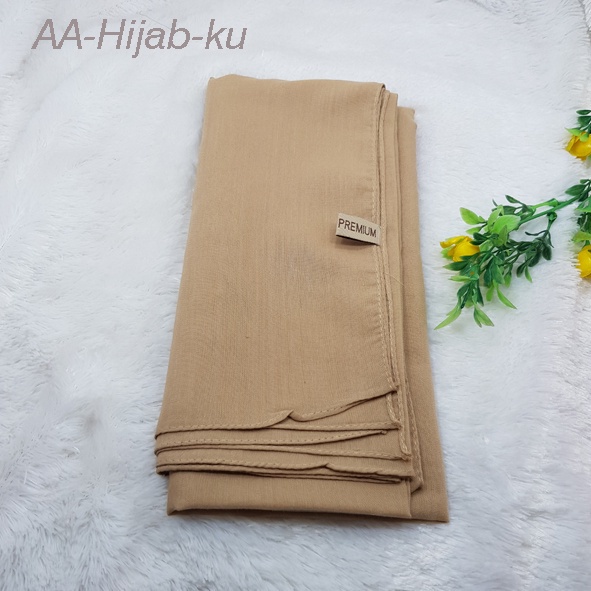Jual kerudung jilbab segi empat bahan PARIS VOAL PREMIUM anti letoy bisa untuk sekolah warna ...