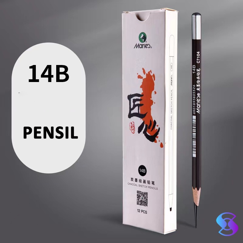 Jual Maries Charcoal Pencil Sketch Pensil Sketsa arang seni rupa ...