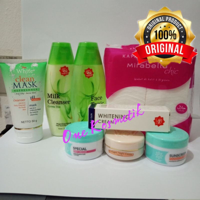 Jual Viva PAKET ANTI FLEK HITAM Milk TONIK GREEN TEA KAPAS DAY NIGHT ...