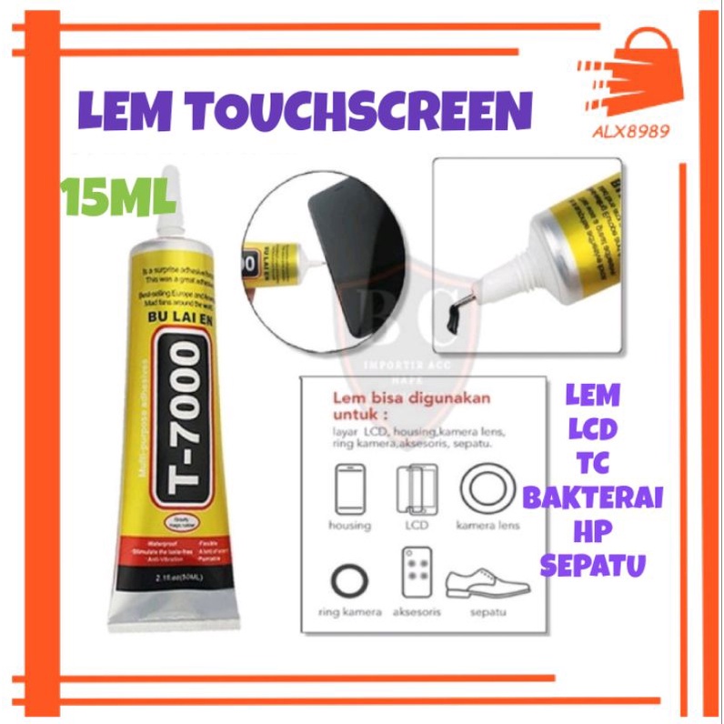 Jual LEM TOUCHSCREEN T7000 - LEM LCD T7000 - LEM AKSESORIS HP - LEM CASING - LEM HP - 15ML ...