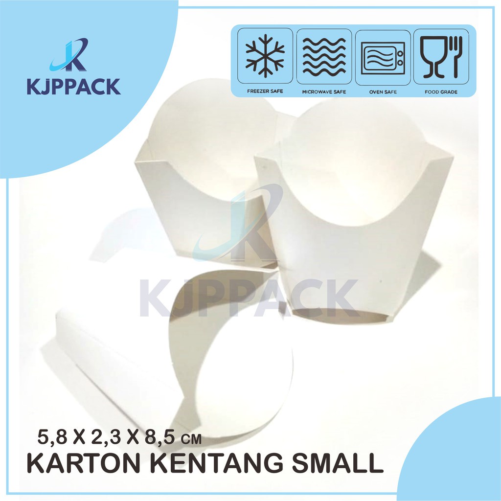 Jual French fries box Small Karton kentang goreng Mcd 200pcs | Shopee ...