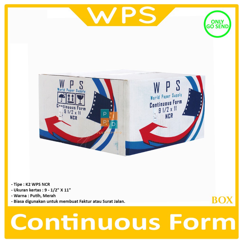 Jual WPS Continous Form 2 Ply 9 1/2 x 11 Ncr - Box | Shopee Indonesia