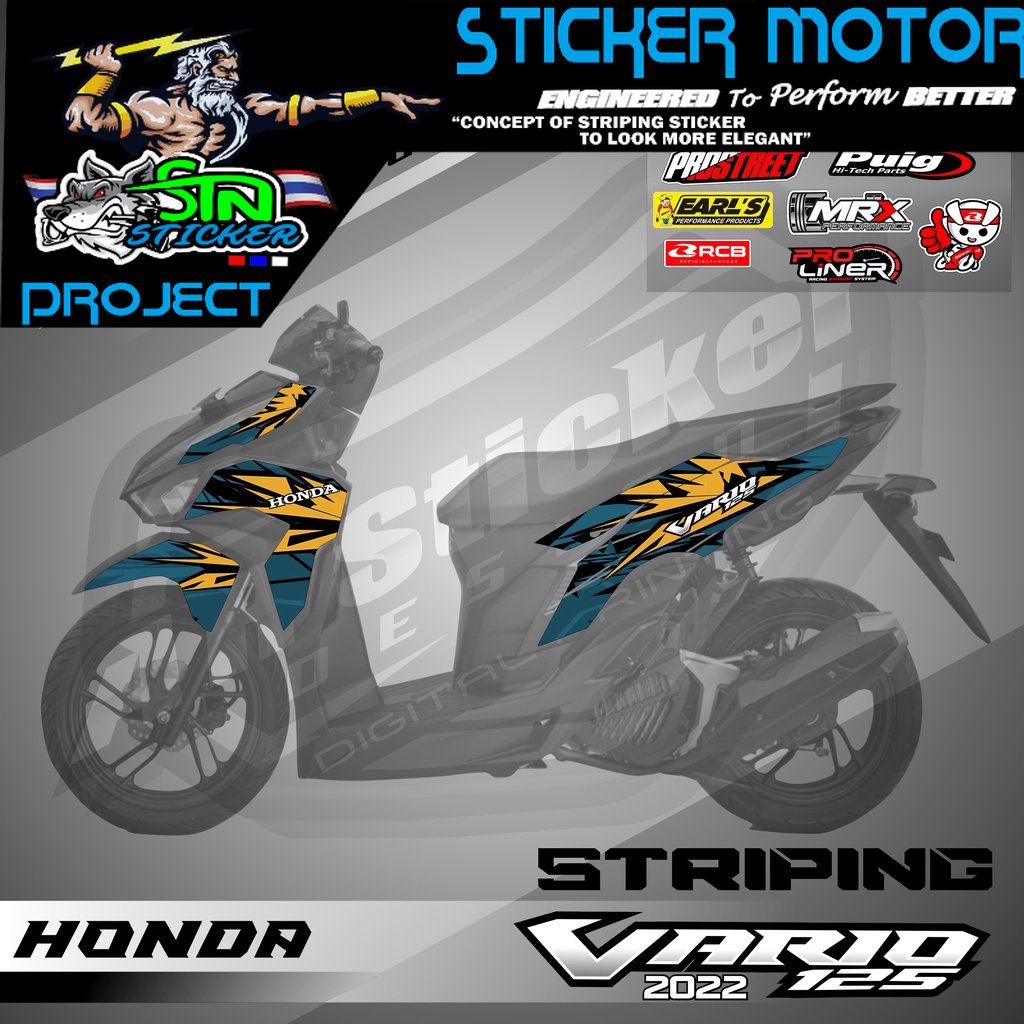 Jual Sticker Striping VARIO NEW 125 2022 - Stiker Motor Honda Vario New ...