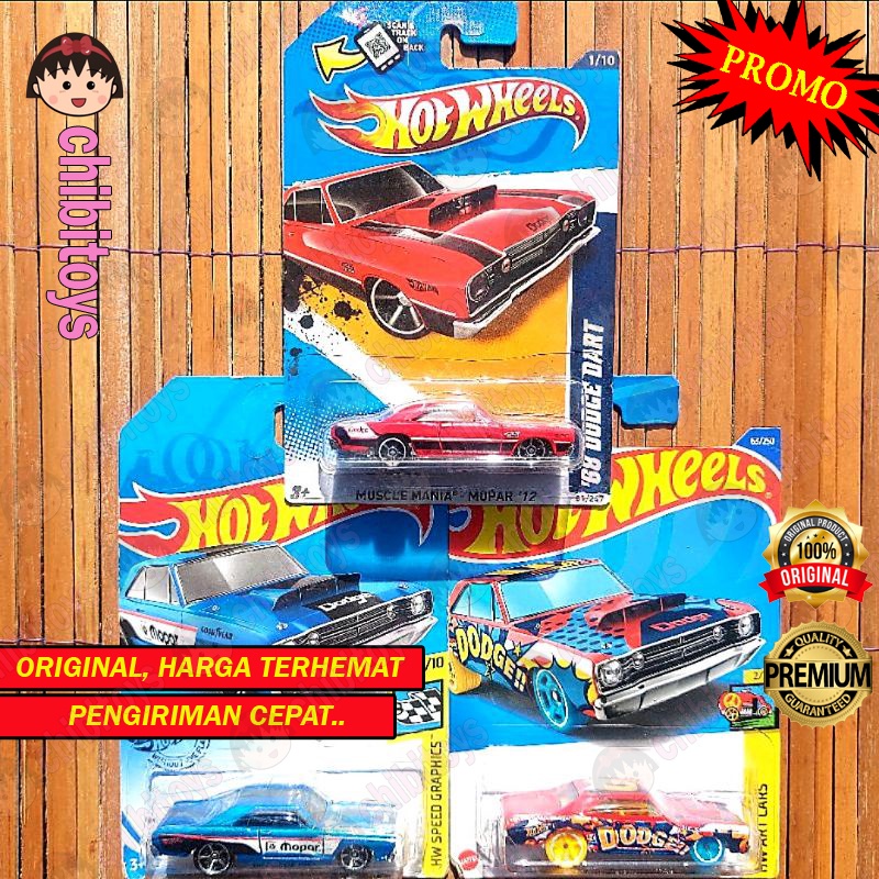 Jual HOTWHEELS 68 DODGE DART 2019 2022 - MOPAR PERFORMA MUSCLE CHEVELLE ...
