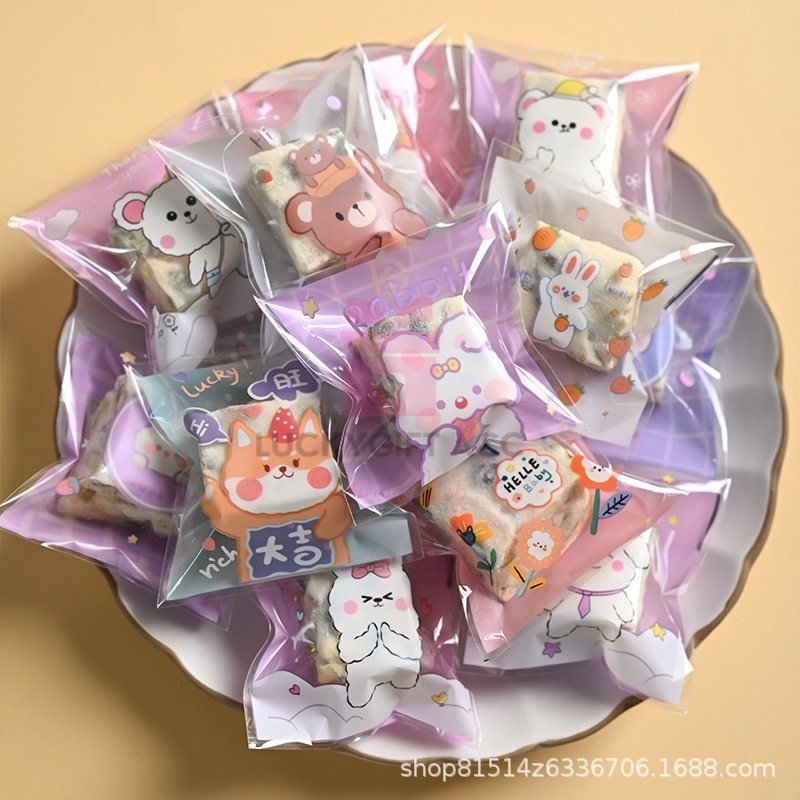 Jual PLASTIK PACKING COOKIES LUCU ALA JEPANG 10 x 10 cm KEMASAN KUE ...