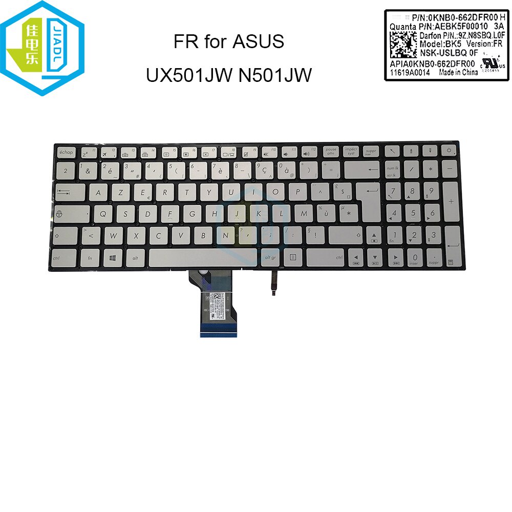 Jual PREORDER Laptop Backlit AZERTY French Keyboard For ASUS ZenBook ...