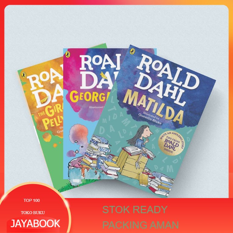 Jual GS Roald Dahl 18 Books Collection (Charlie and The Chocolate ...