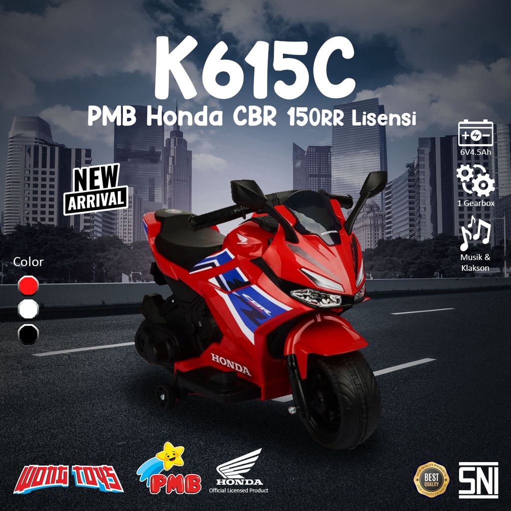 Jual PMB Honda CBR 150RR Mini Lisensi (K615C) - Mainan Motoran Aki PMB ...
