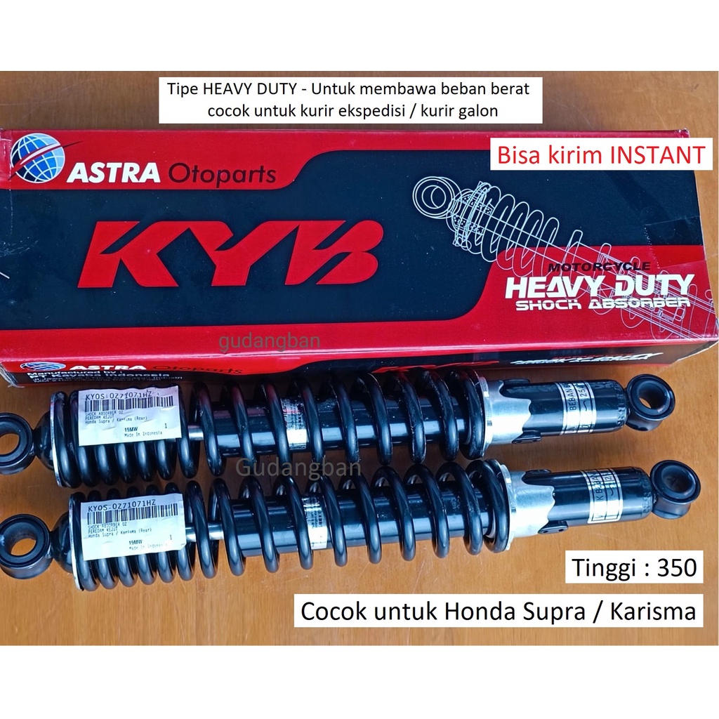 Jual KYOS-OZ71071HZ SHOCKBREAKER KAYABA HITAM HD MOTOR HONDA SUPRA KARISMA KYB HEAVY DUTY ...