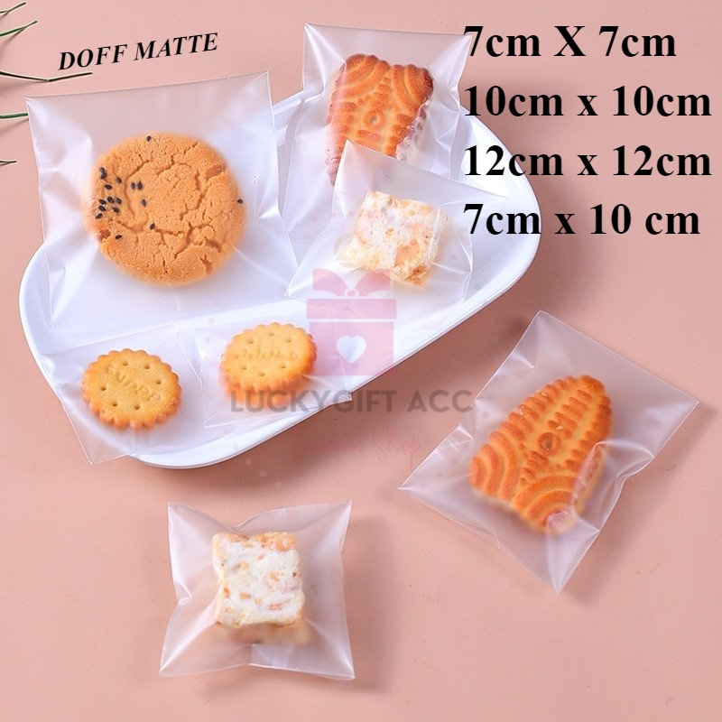 Jual PLASTIK PAKING COOKIES DOFF MATTE POLOS / KEMASAN BENING CLEAR ...
