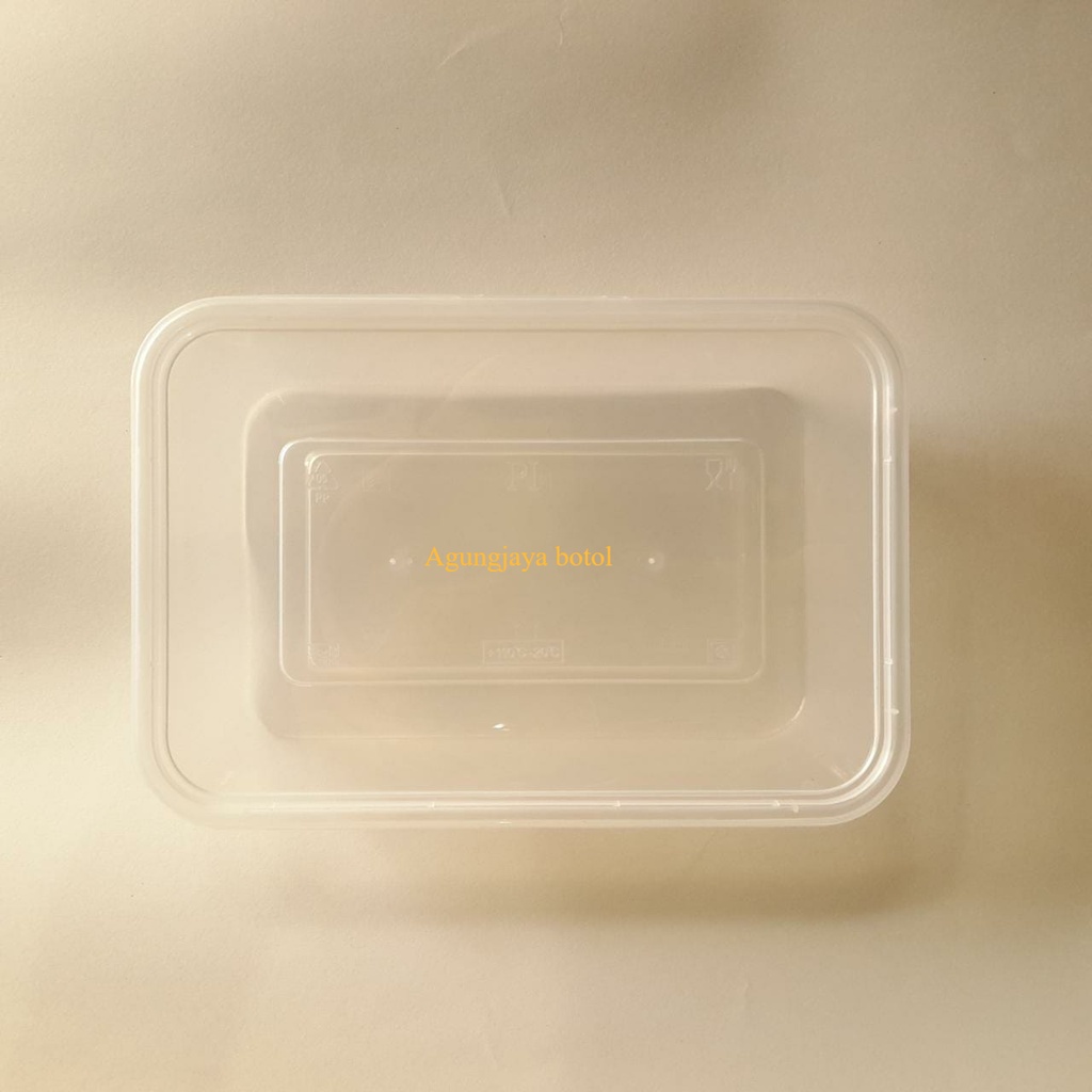 Jual Meal Box 500 Gr Kotak Natural / Meal Box Plastik / Tempat Makan ...