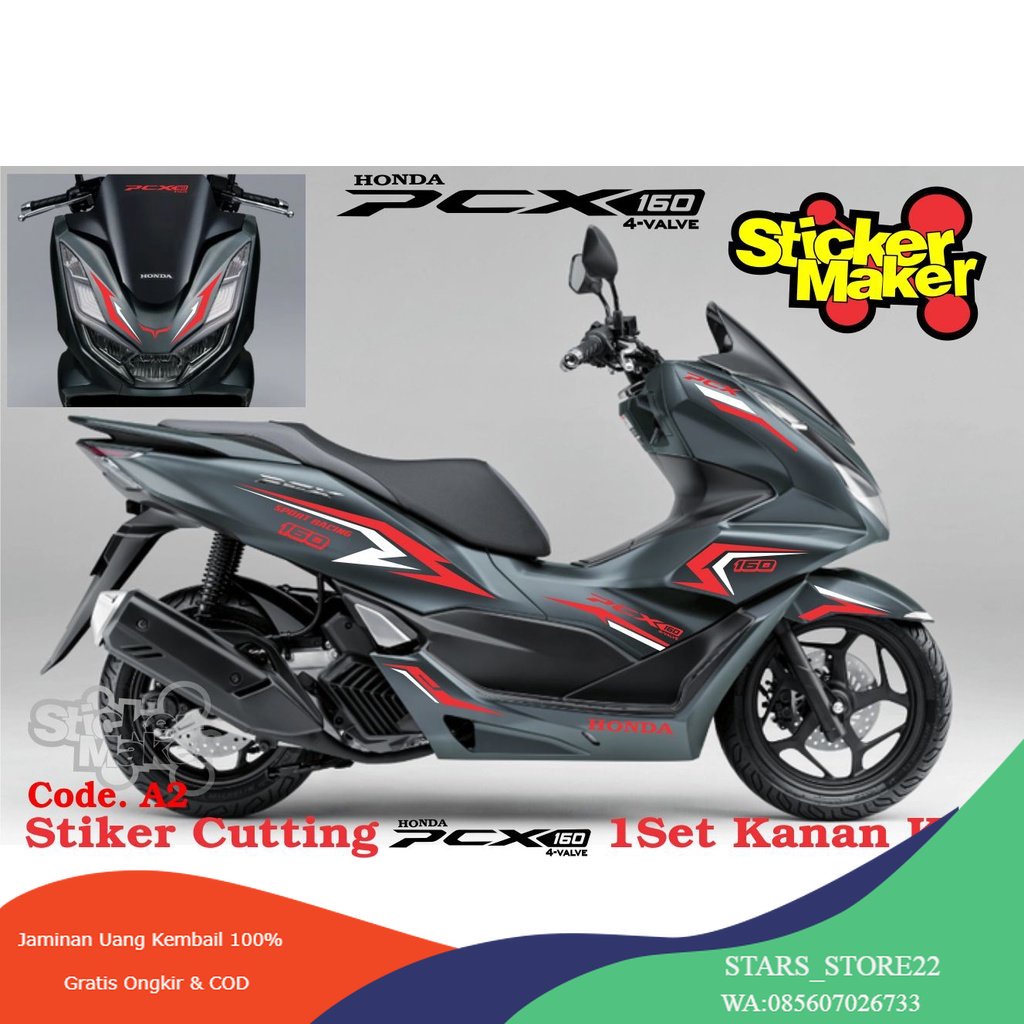 Jual (PREMIUM) CUTTING STIKER HONDA PCX 160 PCX 150 DESAIN 2023 stiker ...