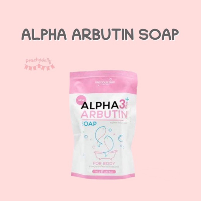 Jual ALPHA ARBUTIN SOAP 3 PLUS COLLAGEN SABUN MANDI PEMUTIH BADAN Best ...