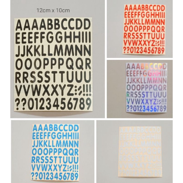Jual STICKER ABJAD HURUF CUTTING | Shopee Indonesia