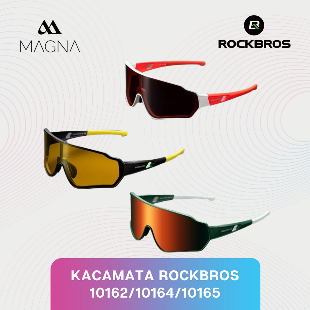 Jual Kacamata Sepeda ROCKBROS 10162 10164 10165 Polarized Lensa Kaca Mata Gowes Cycling ...