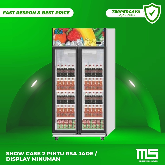 Jual Show Case 2 Pintu RSA JADE / Display Minuman | Shopee Indonesia
