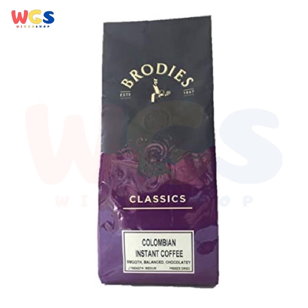 Jual Brodies 1867 Freeze Dried Colombian Instant Coffee Soft & Balance ...