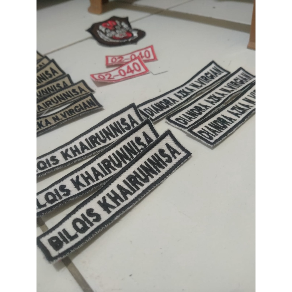 Jual Tahan Lama Atribut Set Sd / Mi Bordir Nama Seragam Sekolah Dasar ...