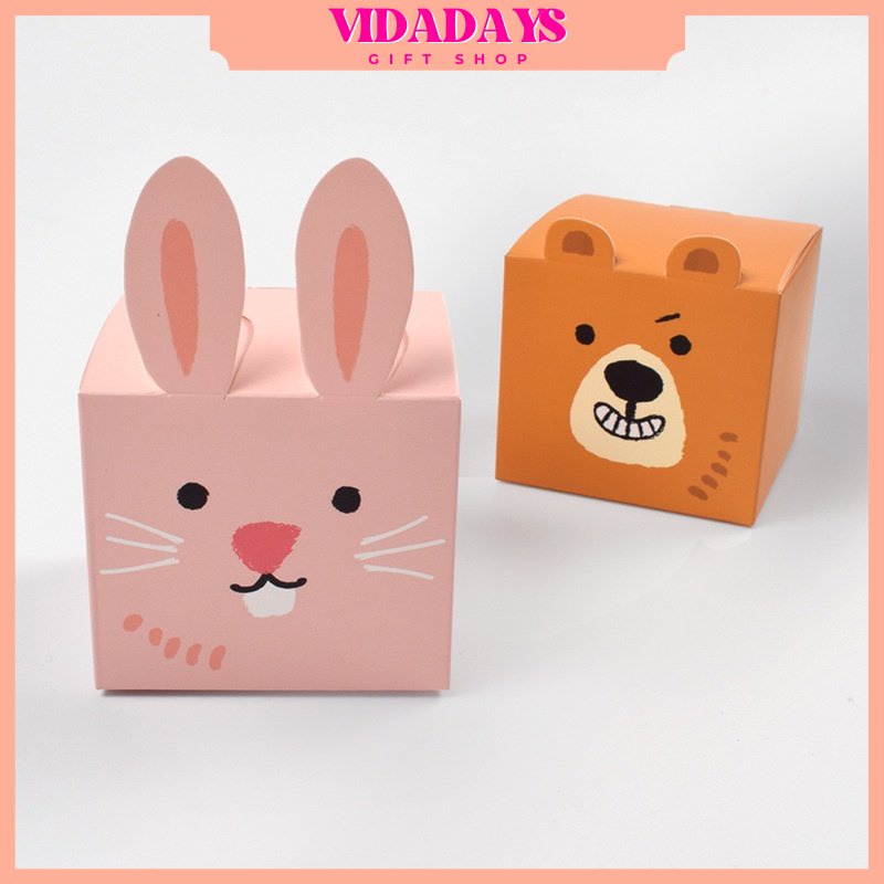 Jual VIDADAYS Kotak Kado Mini Lucu Unik Karakter Beruang Kelinci / Mini ...