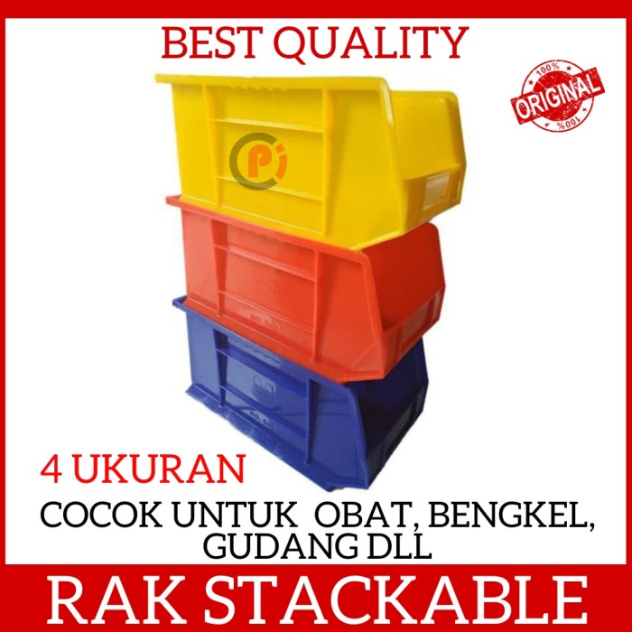 Jual HNT Rak Tumpuk Stackable Box Untuk Obat Bengkel Gudang Spare Part ...
