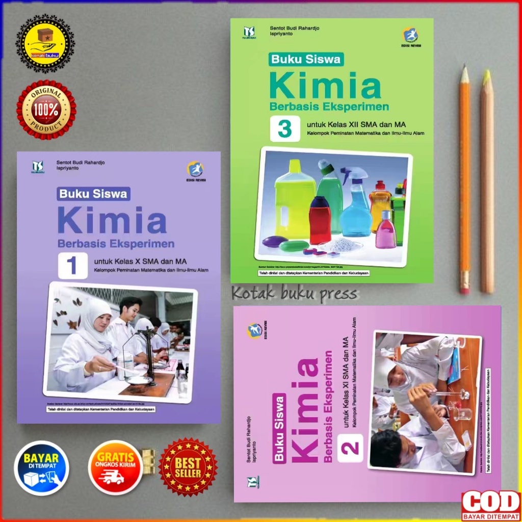 Jual KIMIA SMA / KIMIA KELAS 10 11 12 SMA / Kimia Berbasis Eksperimen ...