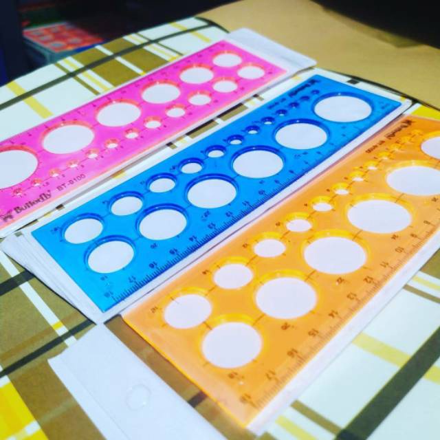 Jual Penggaris Mal Bulat Kecil Bt-9100/ BUTTERFLY MAL BULAT KECIL BT ...