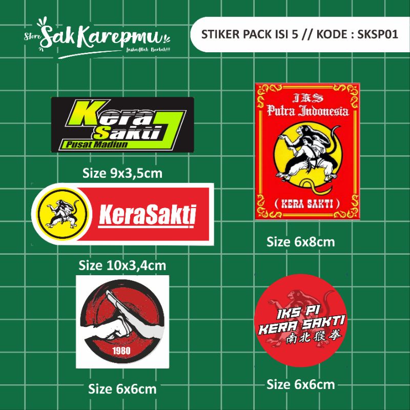 Jual Stiker Pack IKS PI // isi 5 stiker // wajib konfirm KTA | Shopee Indonesia