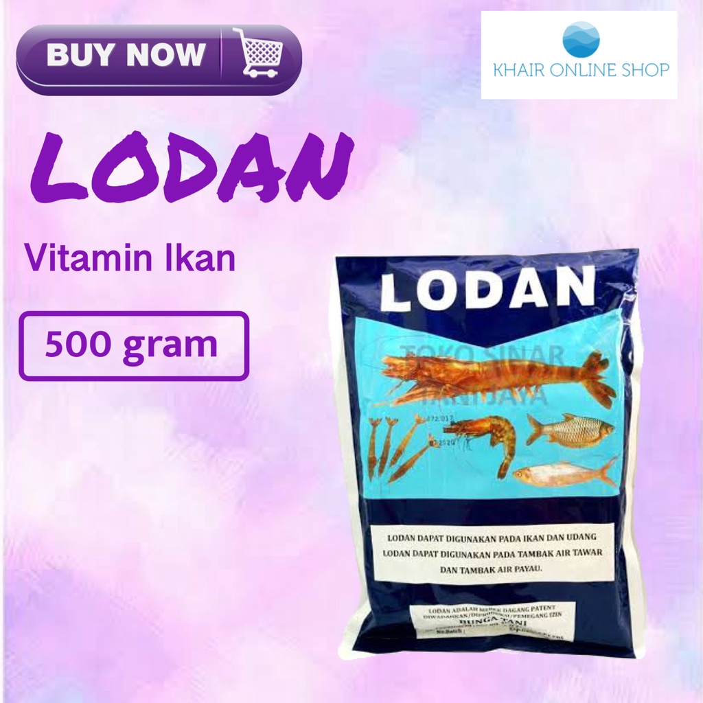 Jual Lodan 500 gram Bunga Tani - Vitamin Pemacu Bobot Ikan dan Udang ...