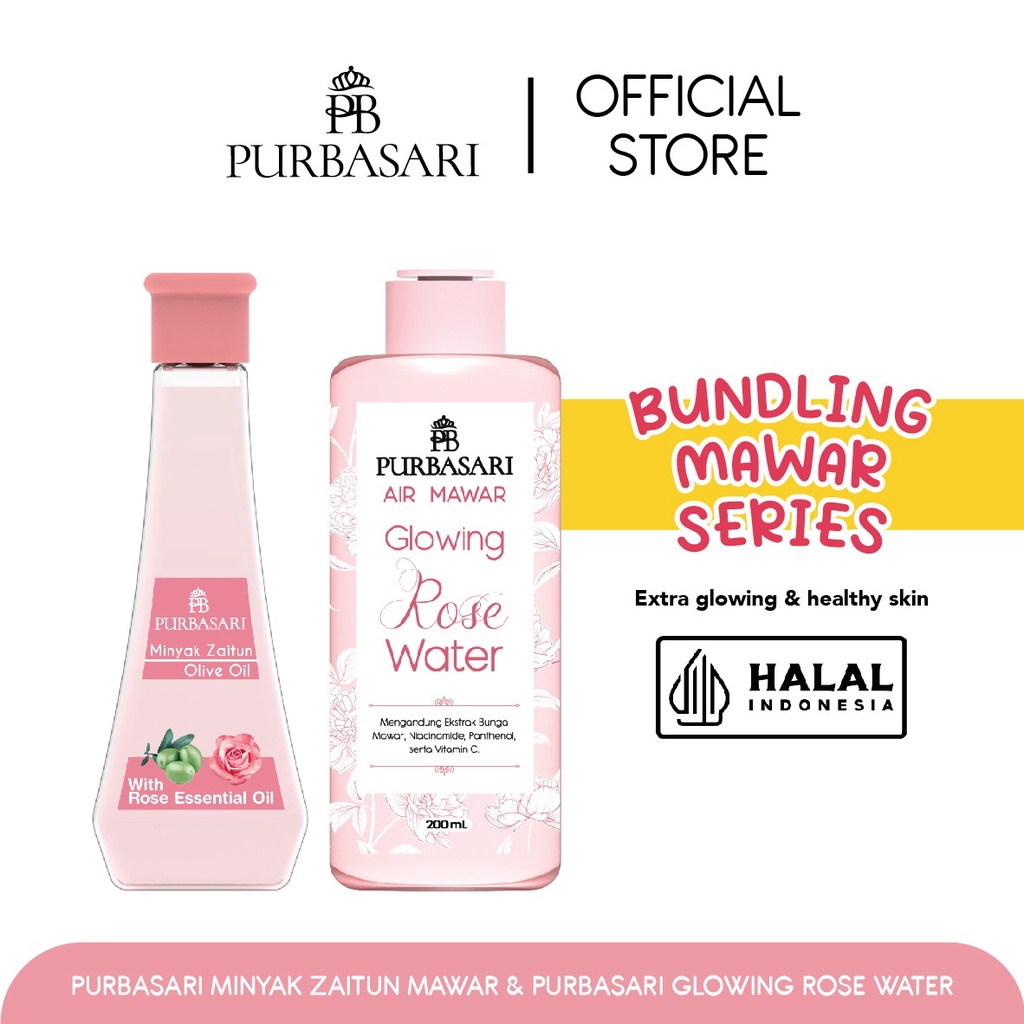 Jual [Bundle Hemat] Purbasari Mawar Series - Minyak Zaitun Mawar & Rose ...
