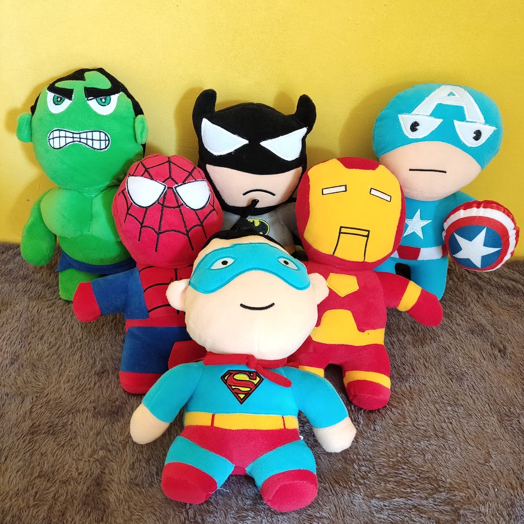 Jual Boneka Superheroes Super Hero LED Lampu Menyala Boneka Lucu Batman ...