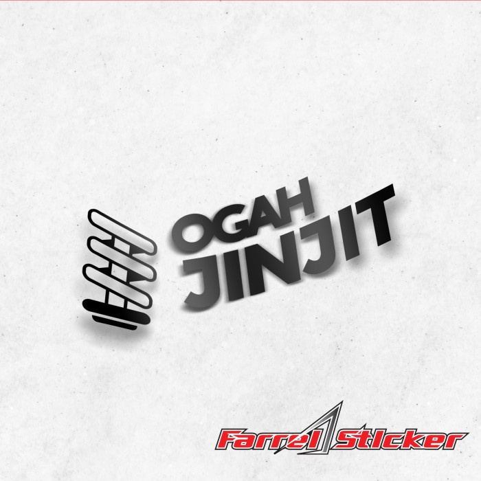 Jual Stiker Sticker Ogah Jinjit cutting - Putih | Shopee Indonesia