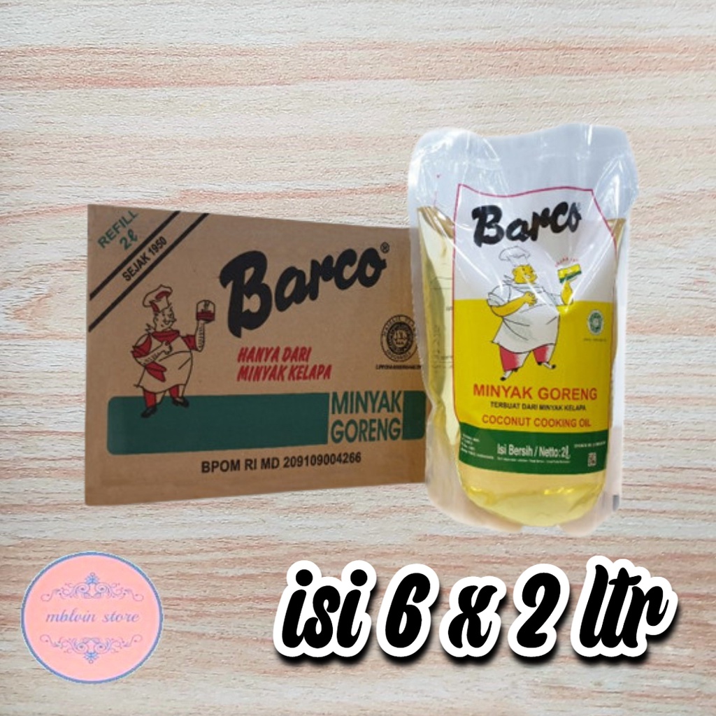 Jual Barco Minyak Goreng Kelapa Murni / Coconut Cooking Oil 2 Liter Dus ...